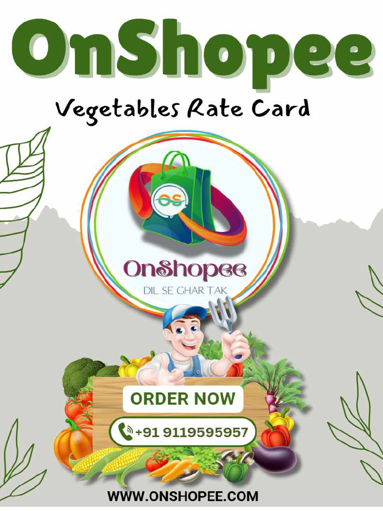 Vegetables Rate Card 21.06.25 | PDF