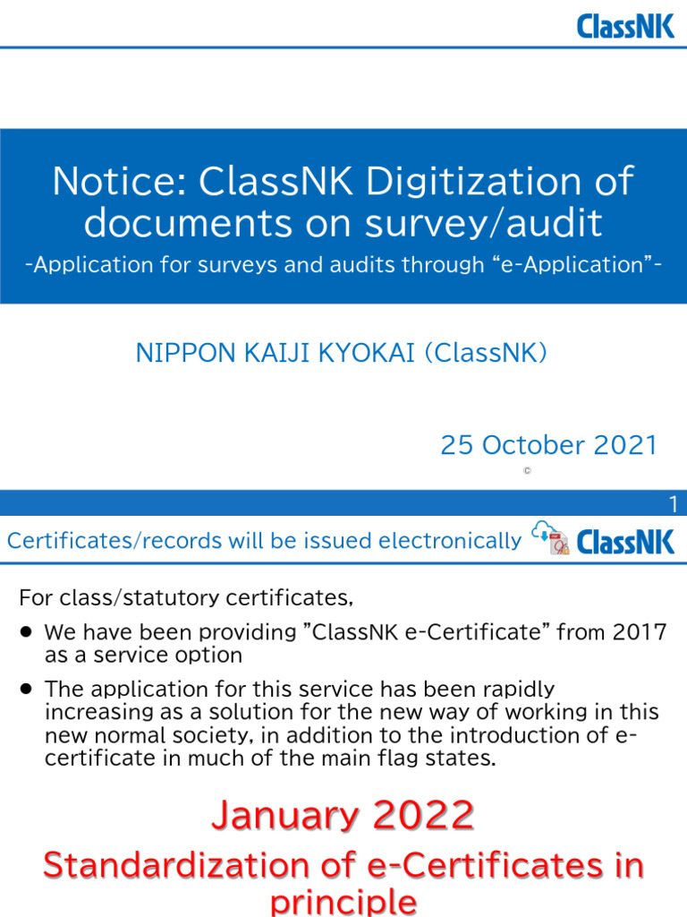 【NK】e Certificate e | PDF | Audit | Information Technology