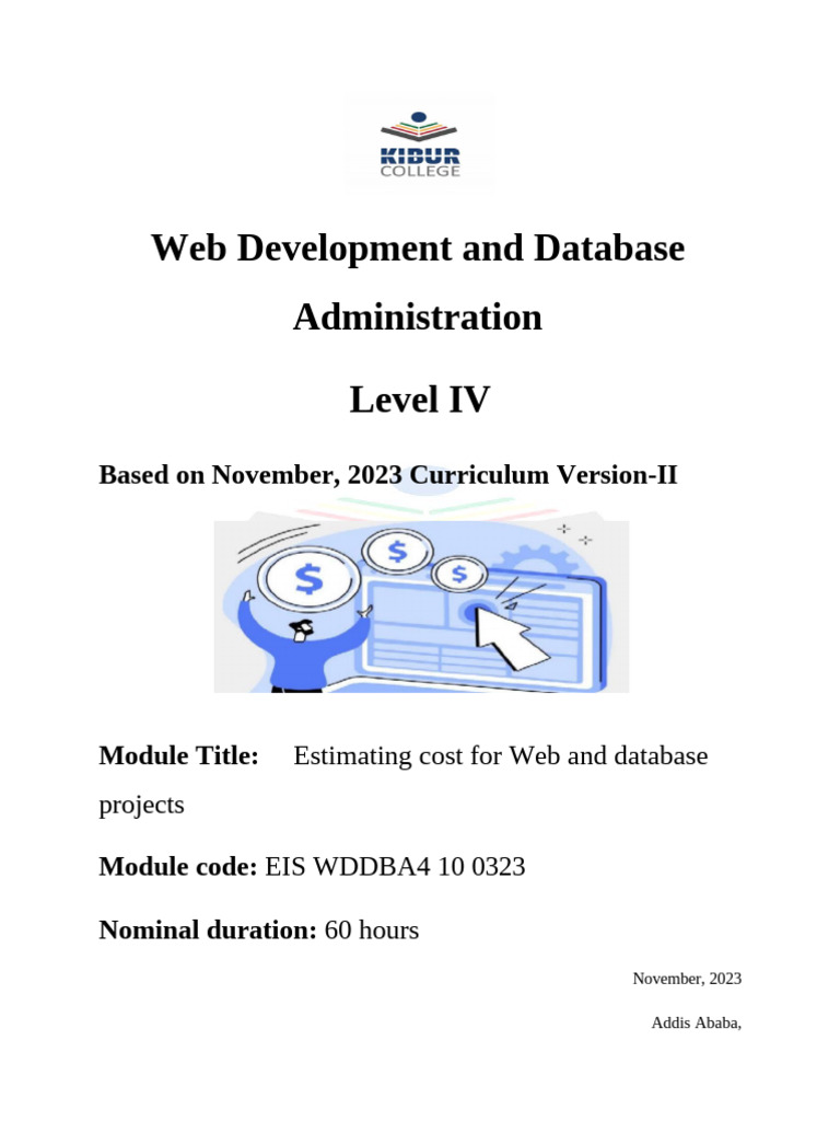 Estimate Cost For Web and Database Projects-Compressed | PDF | Databases | Project Management