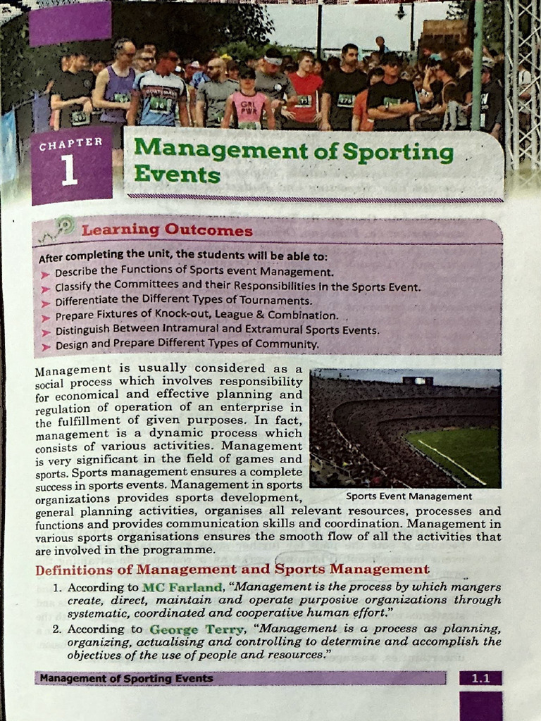 Management of Sporting Events | PDF | Referee | Sports