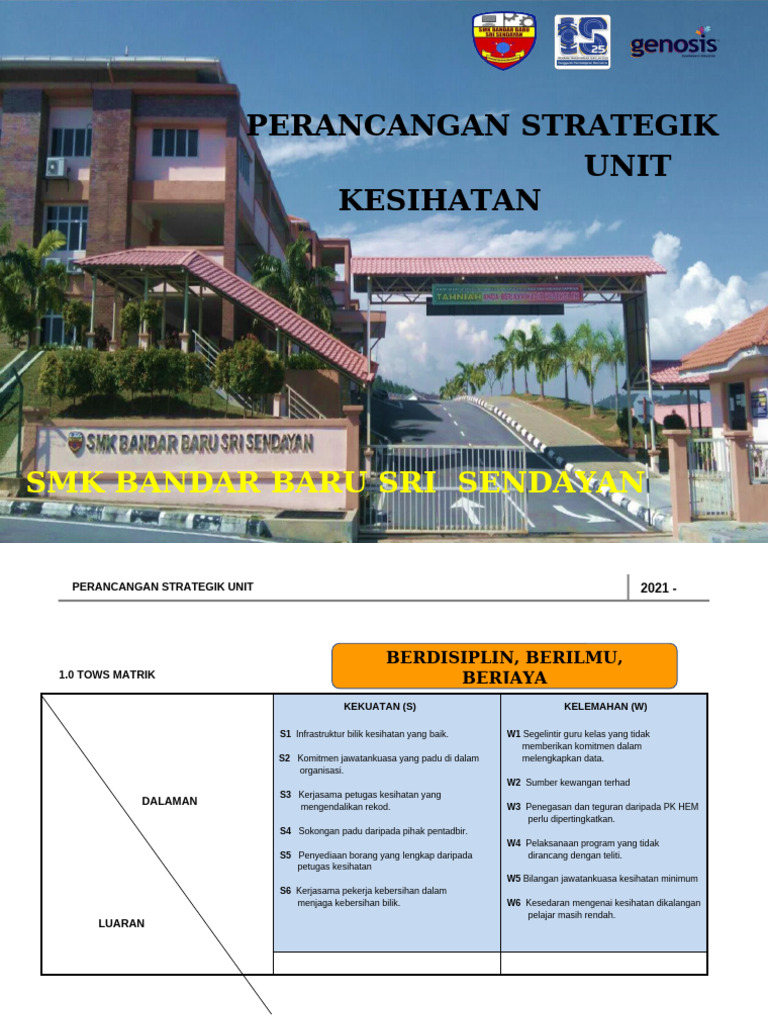 Perancangan Strategik Unit (2025) | PDF