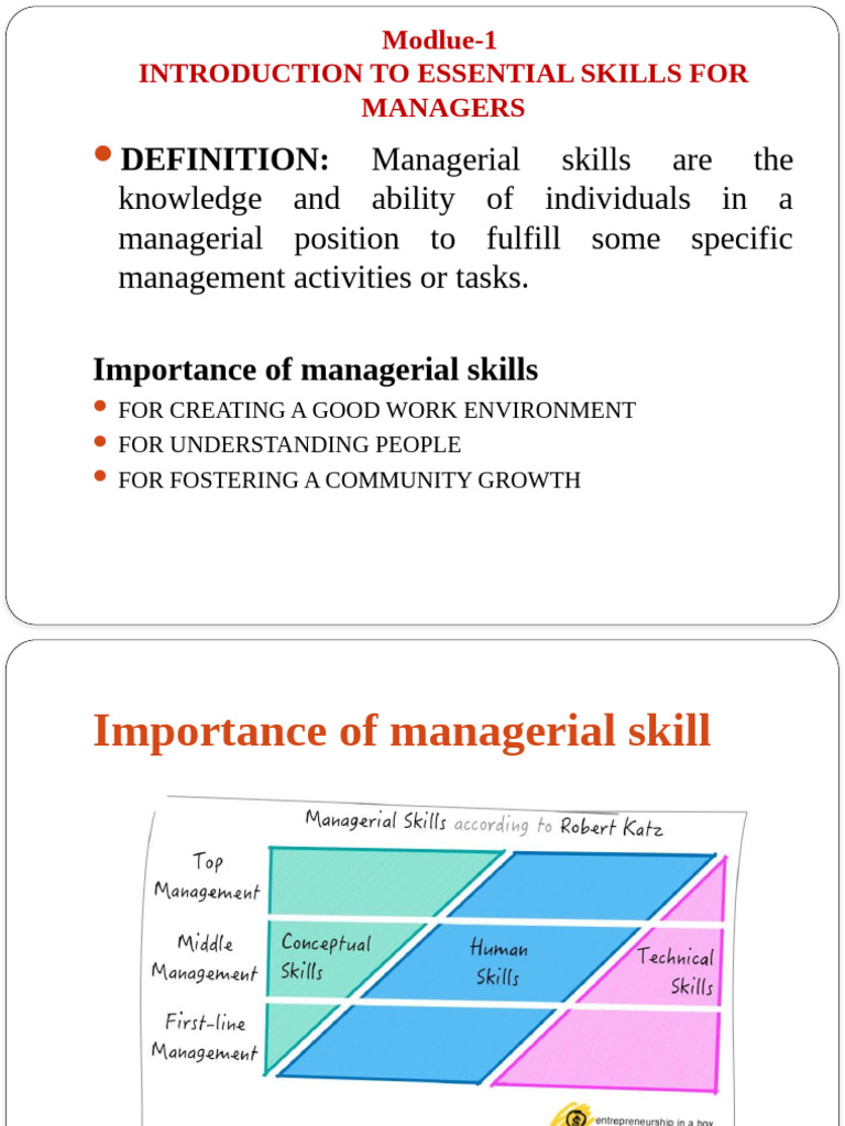 Essential Managerial Skills Overview | PDF | Leadership | Communication