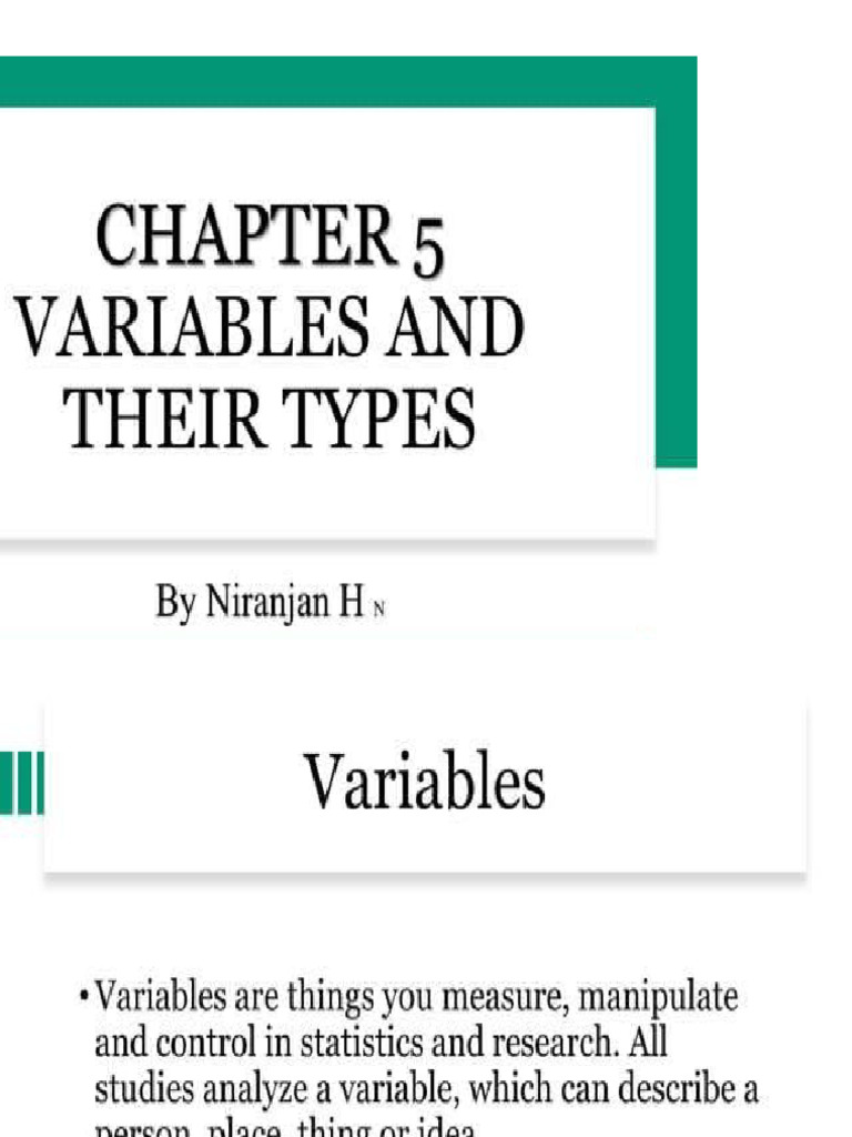 Types of Variable | PDF