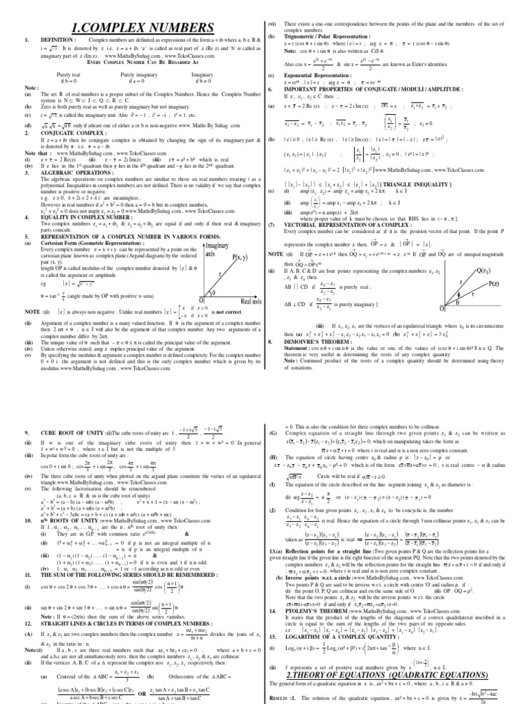 Complete Maths Formula PDF | PDF | Quadratic Equation | Mathematics