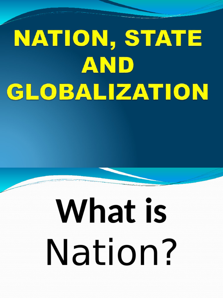 Lesson 5. States, Nations, and Globalization | PDF | State (Polity ...