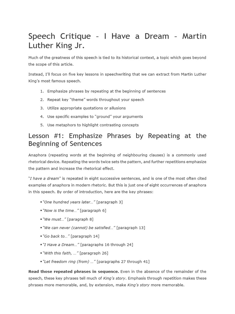 Analyzing King's Figurative Language | PDF