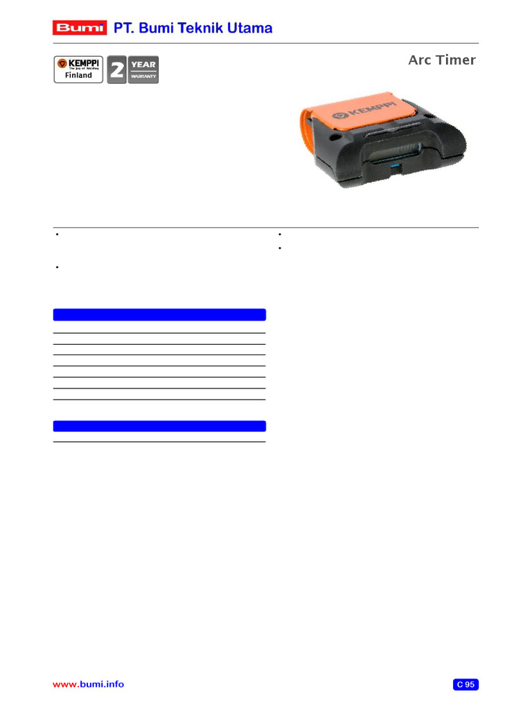 Kemppi - Arc Timer | PDF