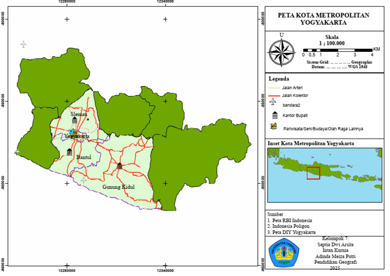 Peta Metropolitan Yogyakarta | PDF