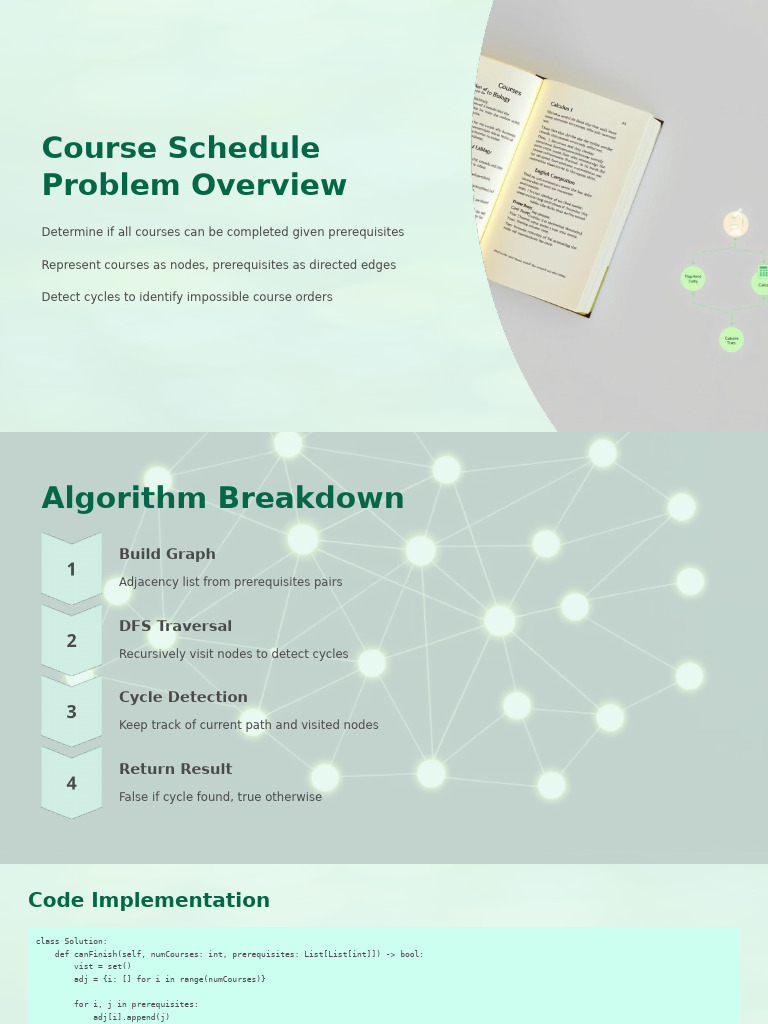 Course Schedule Problem Overview | PDF