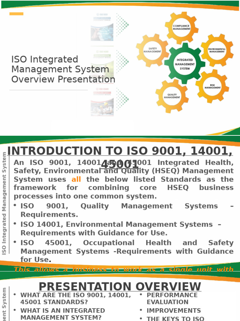 As NZS ISO Integrated System Training Presentation | PDF | Risk | Risk ...
