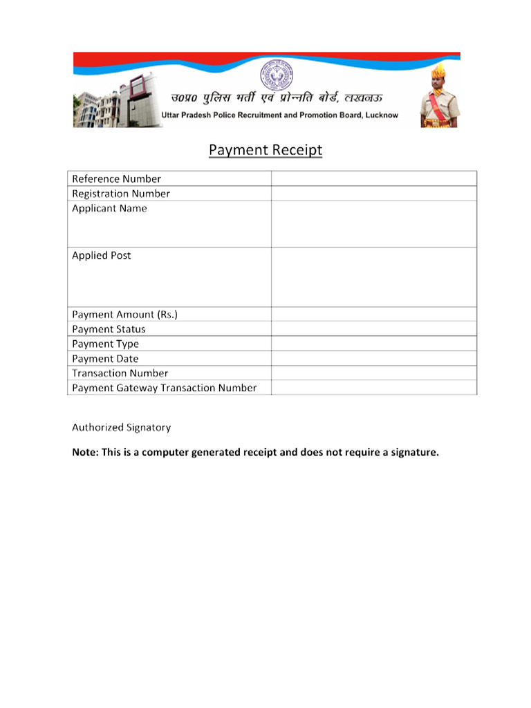 Payment Receipt | PDF