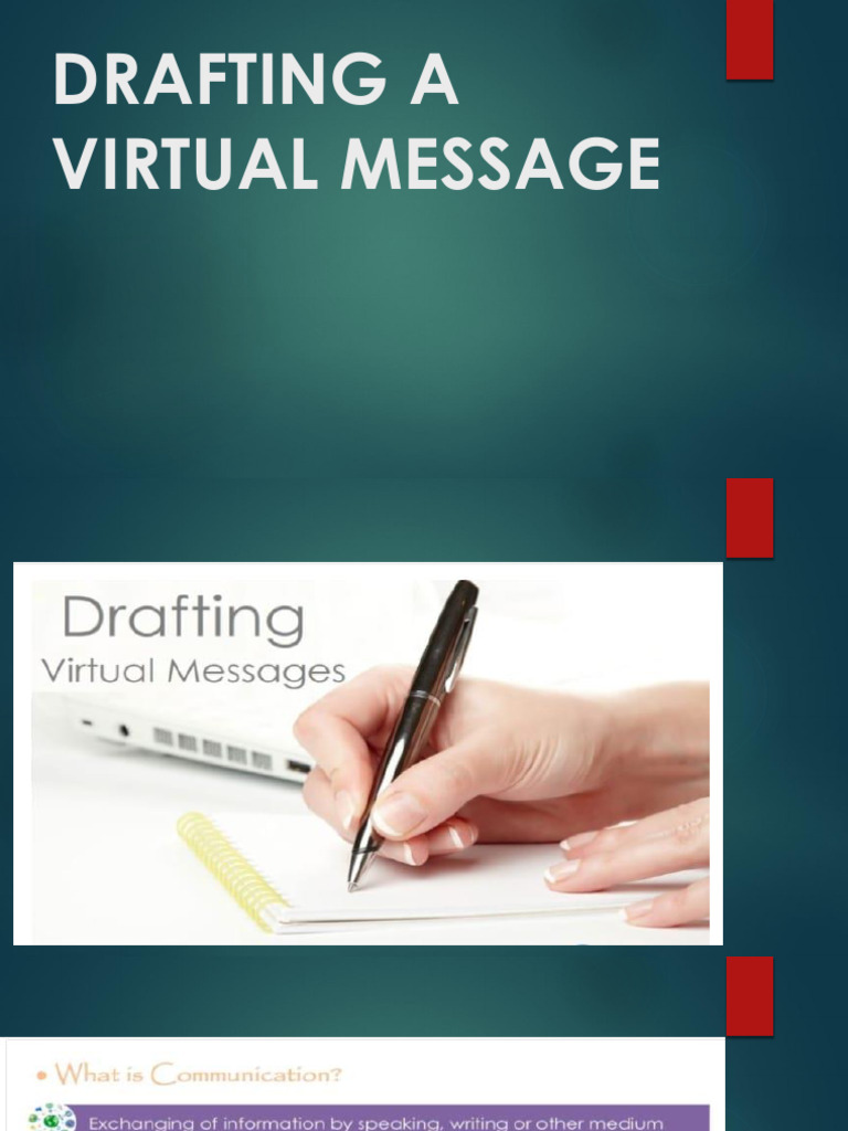 Drafting A Virtual Message | PDF