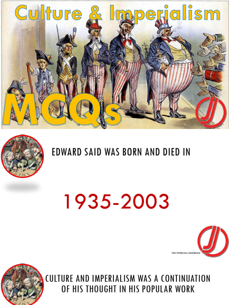 Culture & Imperialism Mcqs | PDF