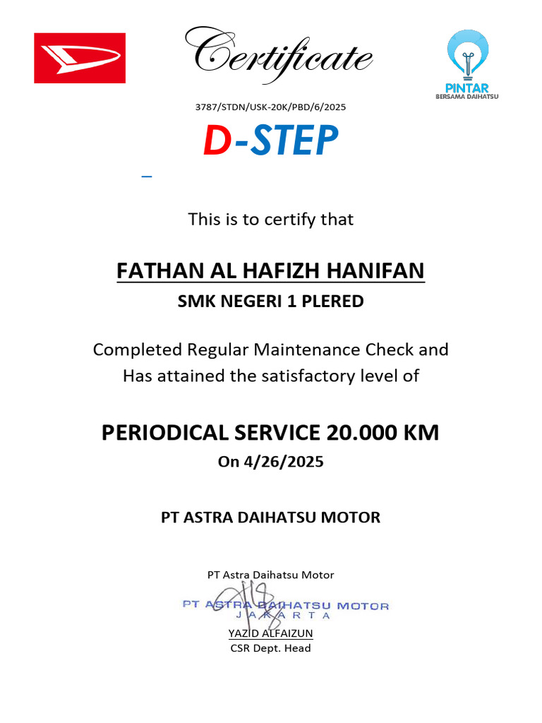 Jabar - SMK Negeri 1 Plered - Fathan Al Hafizh Hanifan | PDF