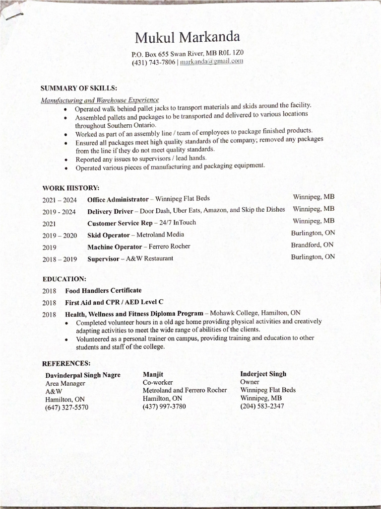 Mukul Resume | PDF