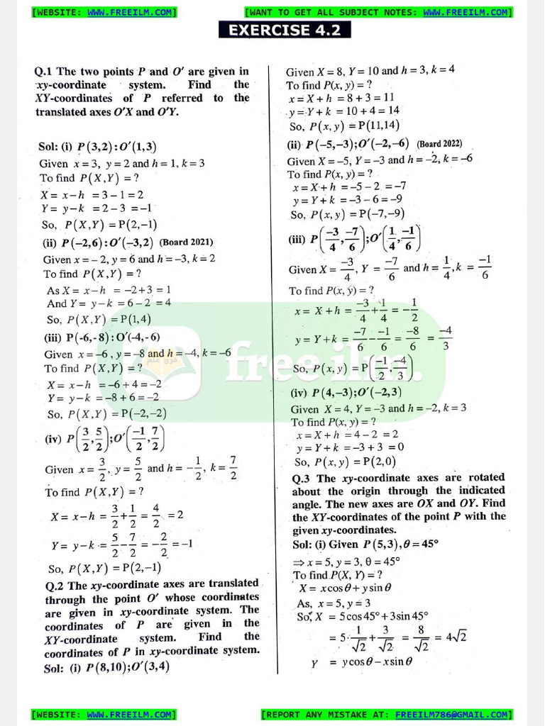 12th Maths Chap4 Ex 4.2 | PDF