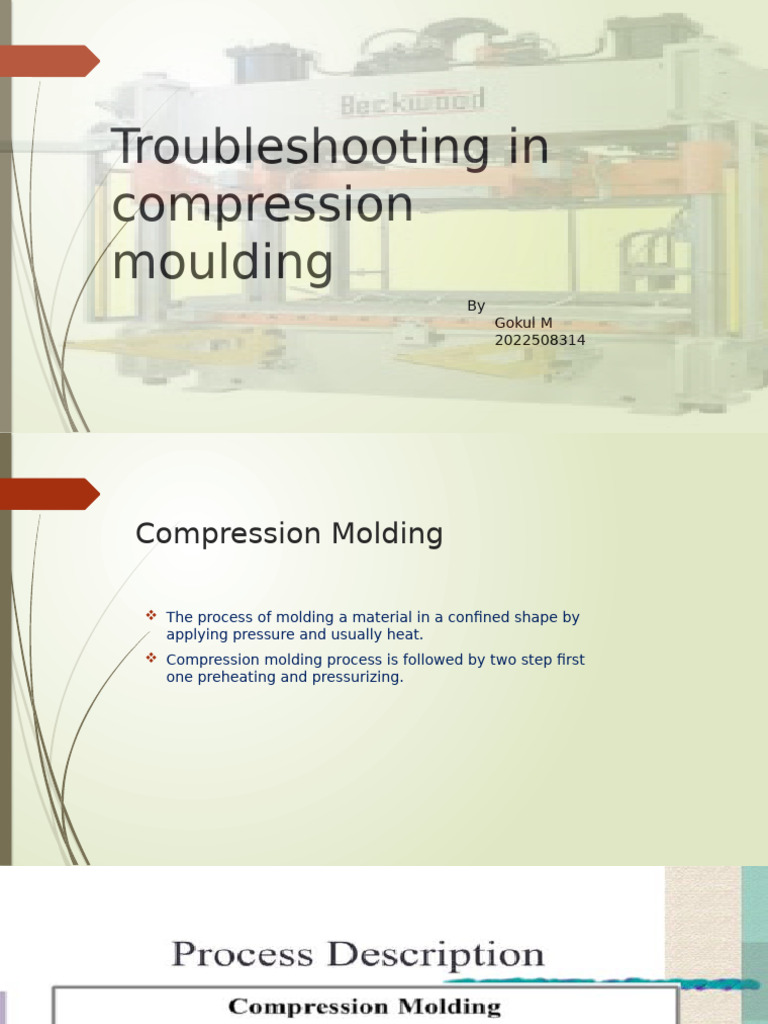 Troubleshooting in Compression Moulding | PDF | Materials | Mechanical Engineering