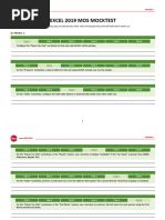 Excel 2019 MOS Practice Test | PDF | Worksheet | Spreadsheet