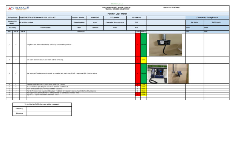 PL For PDS System at SS 8724 | PDF | Power Engineering | Power (Physics)