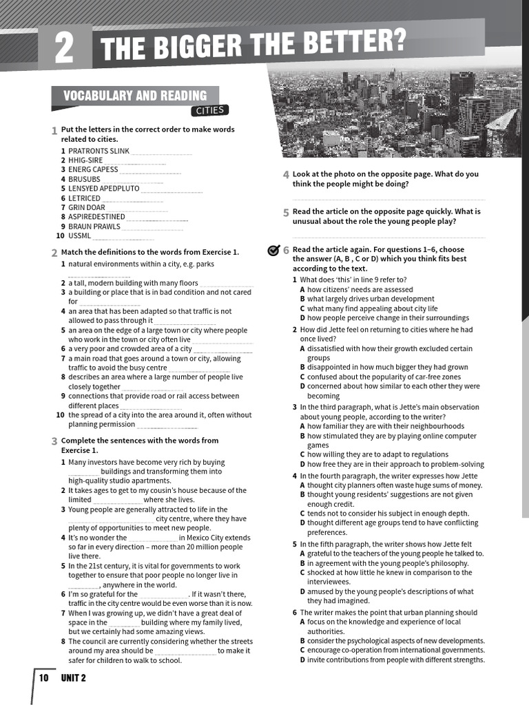 Unit 2 - Workbook - C1 - Level8 | PDF