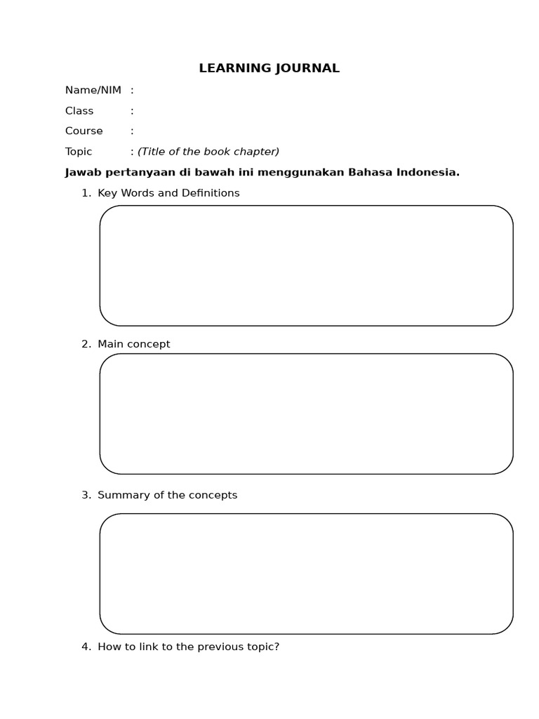 Learning Journal | PDF