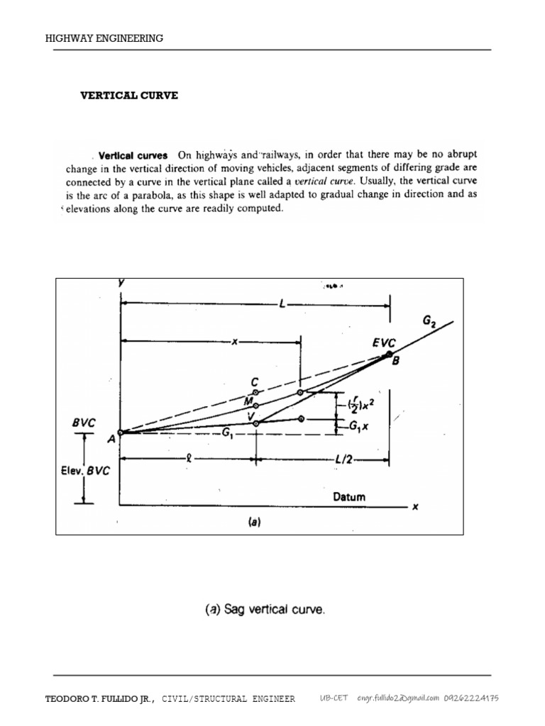 11 Vertical Curve | PDF | Applied Mathematics | Equations