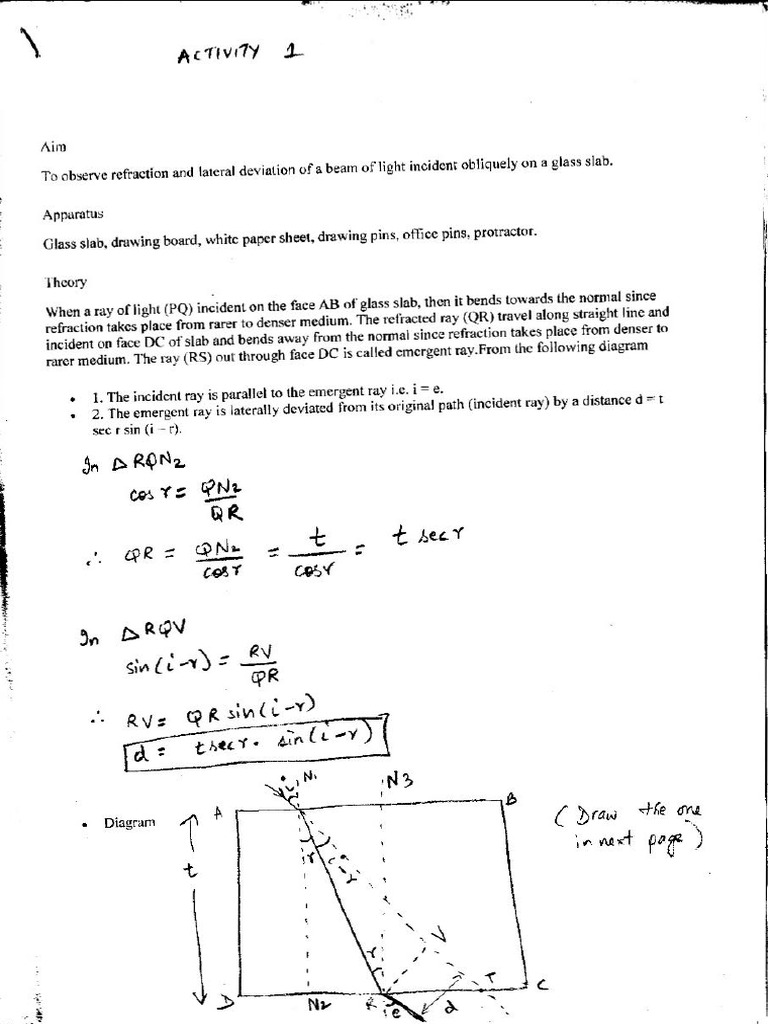 Physics Practical Work | PDF