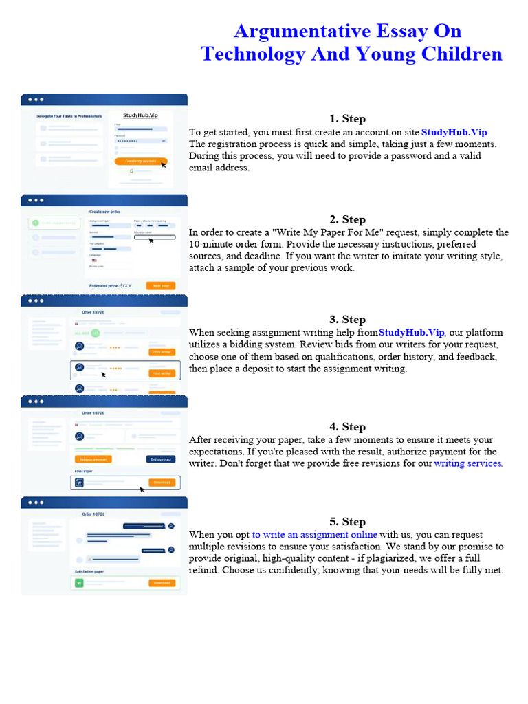 Argumentative Essay On Technology and Young Children | PDF | Dentistry ...