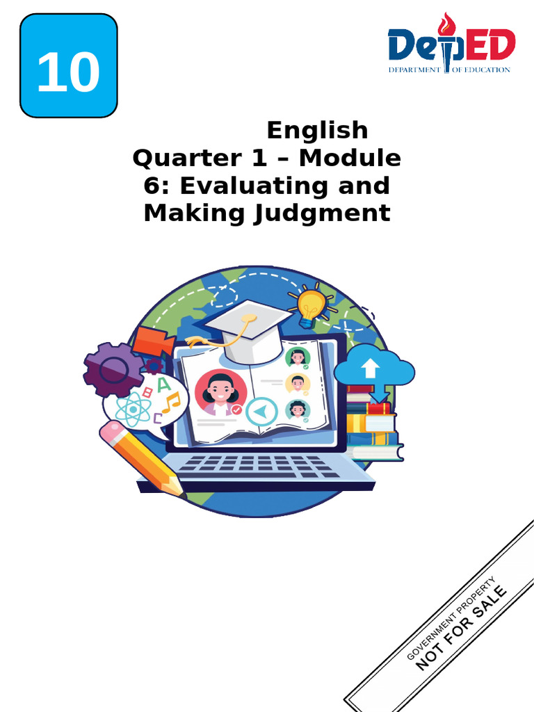 Grade 10 English Module: Evaluating Texts | PDF | Essays | Freedom Of ...