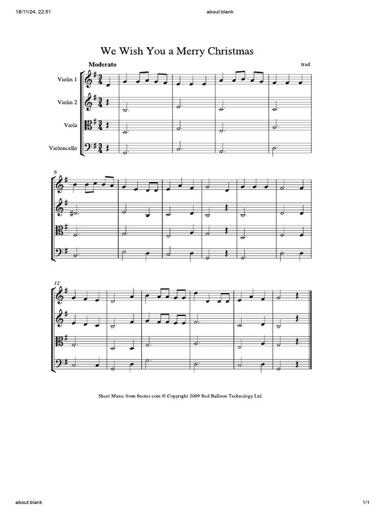 Wish You A Merry Christmas | PDF