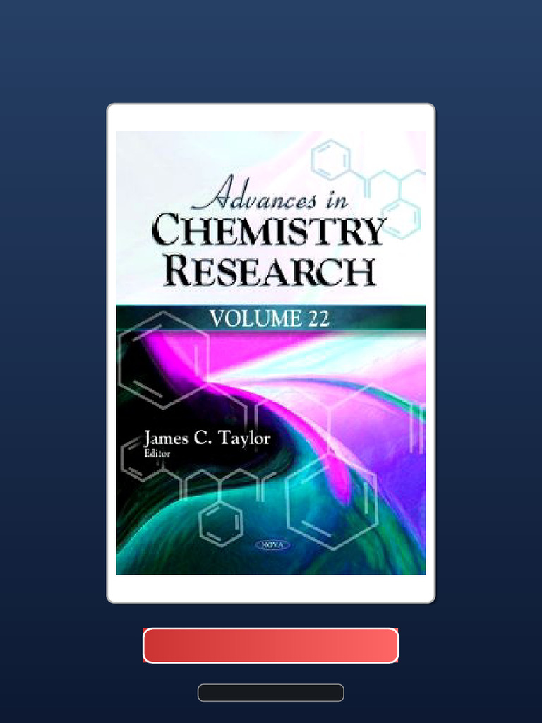 Advances in Chemistry Research Volume 22 Full Download | PDF | Multiple ...
