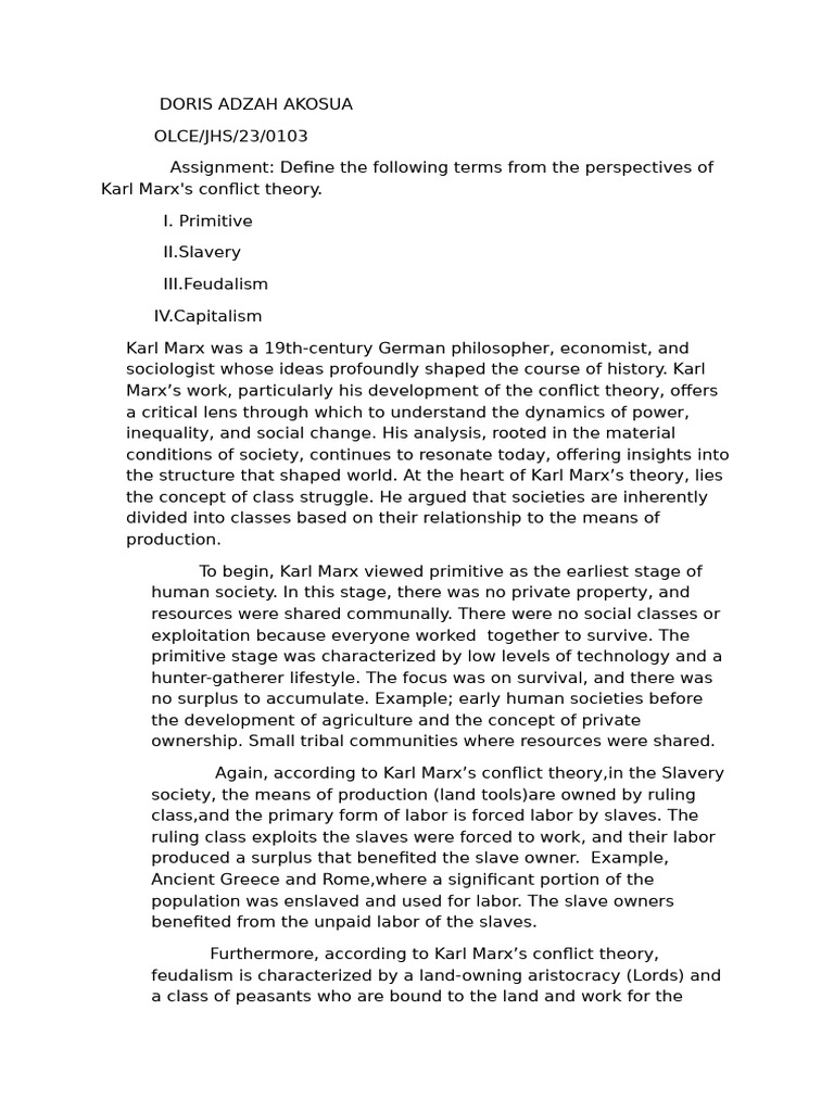 Document (1) Assignment by Doris | PDF | Labour Economics | Capitalism