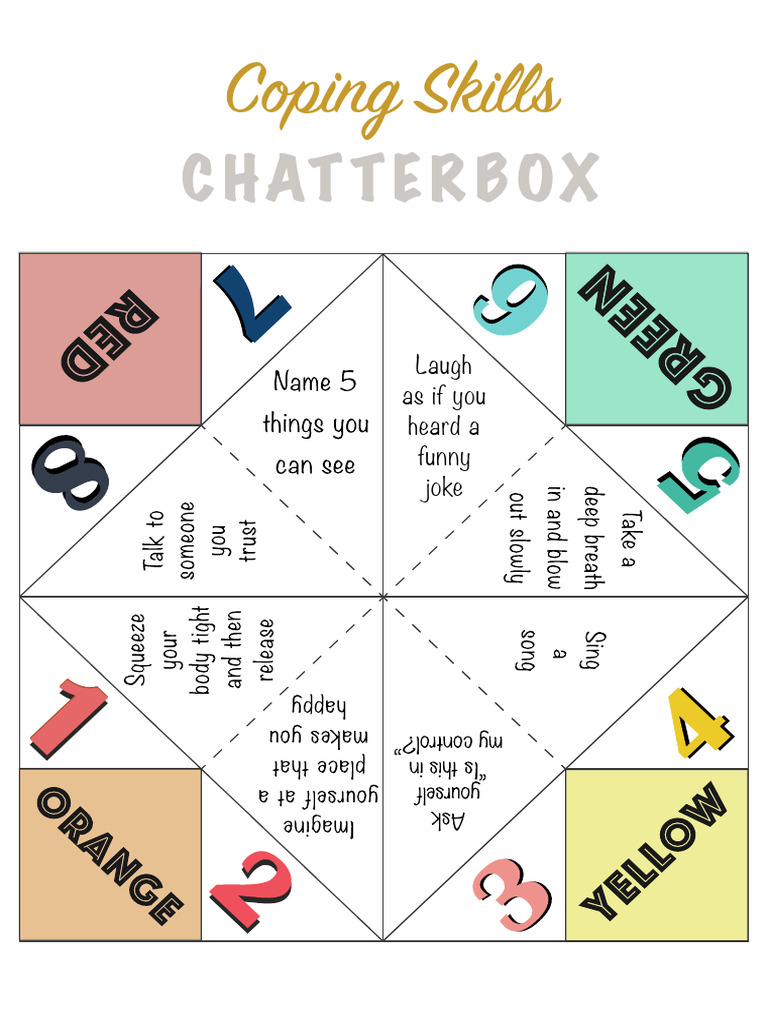 Kids Coping Skill Chatterboxes | PDF