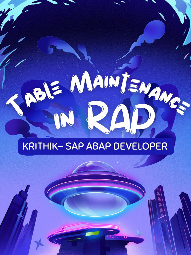 RAP Table Maintenance in SAP | PDF