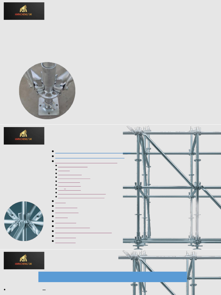 Ringlock Scaffolding System Overview | PDF | Scaffolding