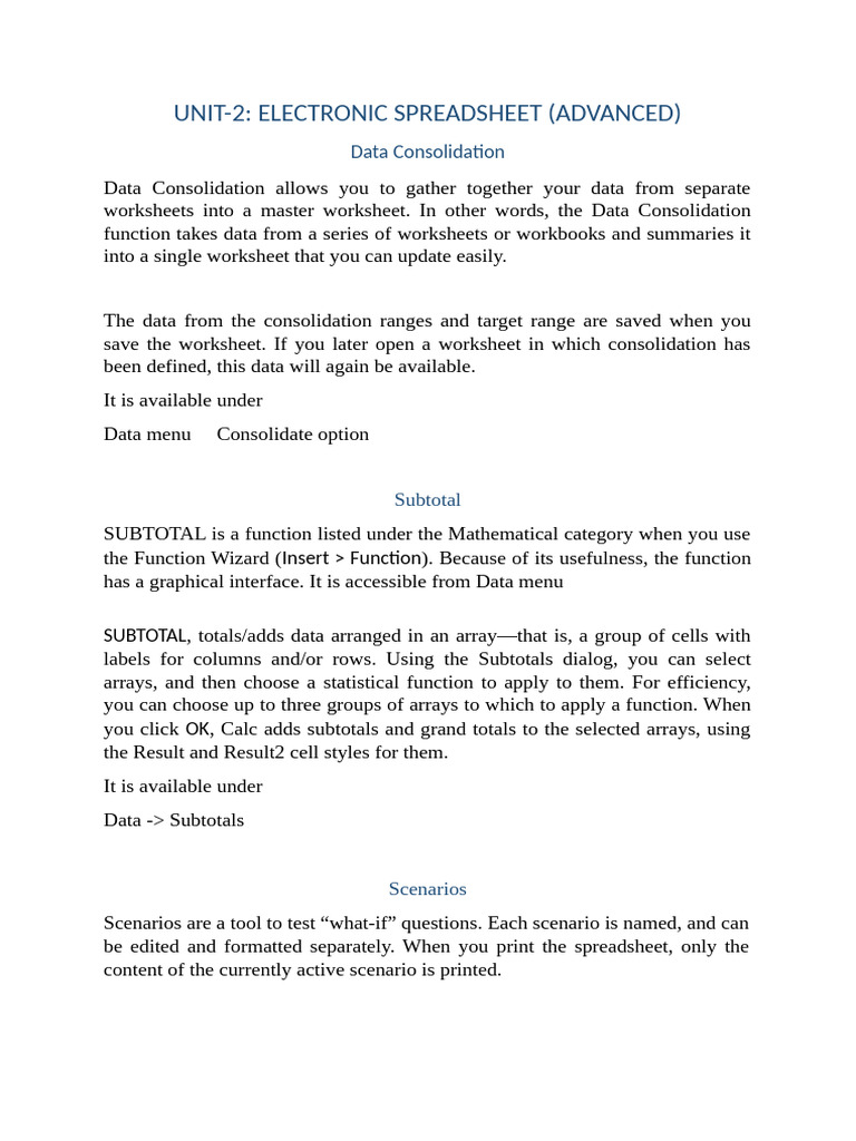 Class 10 Electric Spreadsheet | PDF | Spreadsheet | Hyperlink