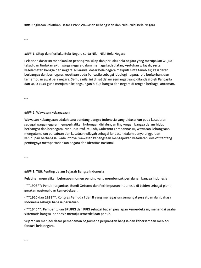 PPT Wawasan Kebangsaan Dan Bela Negara | PDF