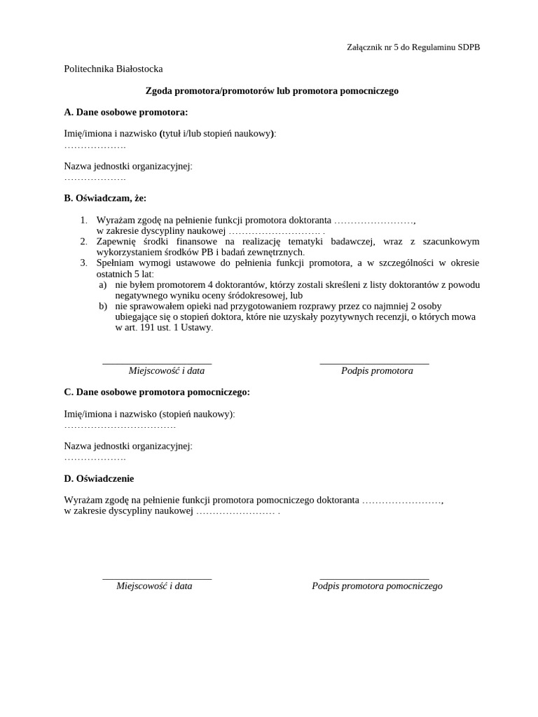 Zalacznik NR 5 | PDF