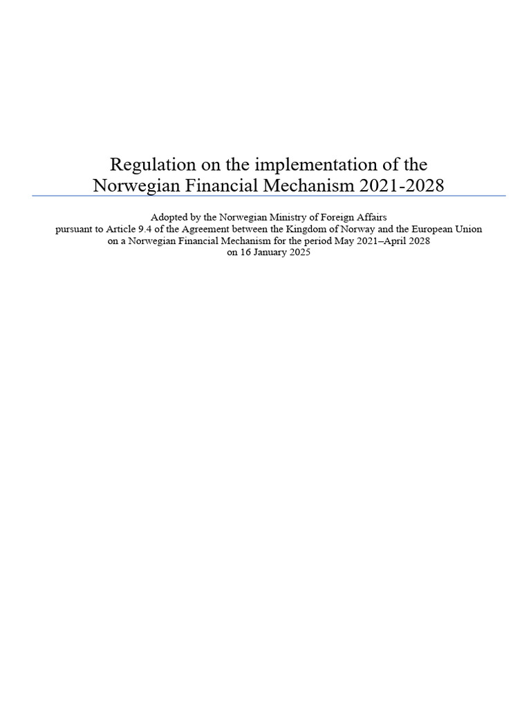 Norwegian FM 2021-2028 FM Regulation and Annexes - 0 | PDF | Non Governmental Organization ...