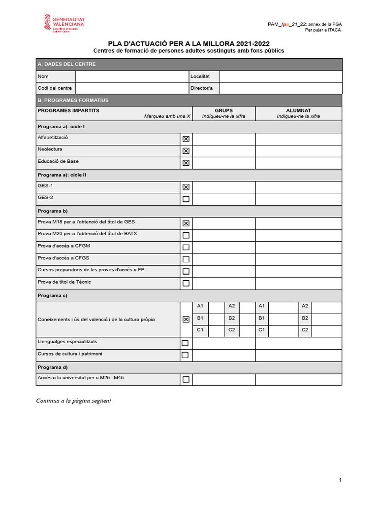Centre PAM FPA 21 22 | PDF