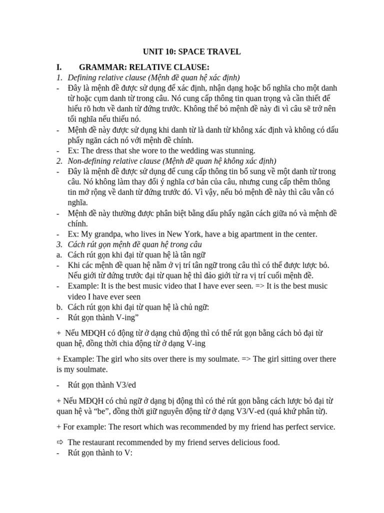 Relative Clauses in Space Travel | PDF | Neil Armstrong | Astronauts