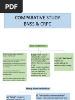 CRPC and Bnss Comparison | PDF | Search Warrant | Arrest Warrant