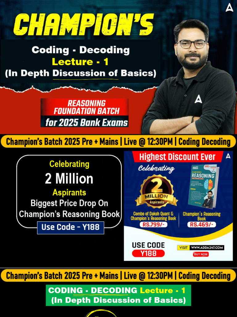 1 DPP | PDF | Code | Encodings