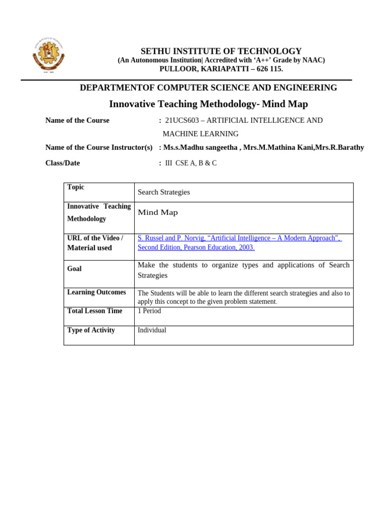 Innovative Teaching Method | PDF | Artificial Intelligence | Intelligence (AI) & Semantics