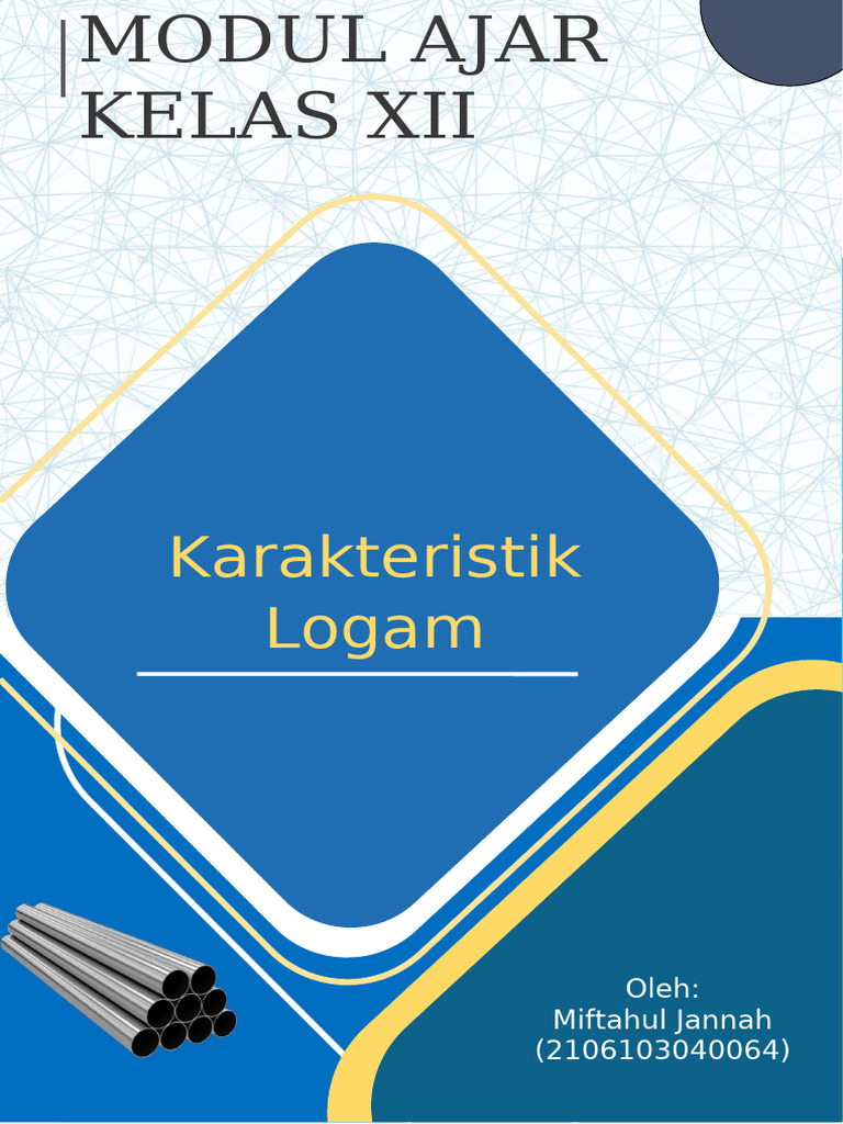 Modul Ajar - Karakteristik Logam - Miftahul Jannah | PDF