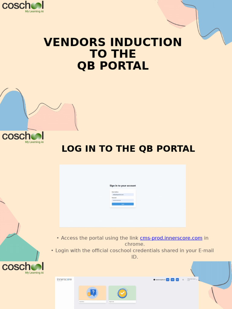 Question Upload PPT For Vendors | PDF