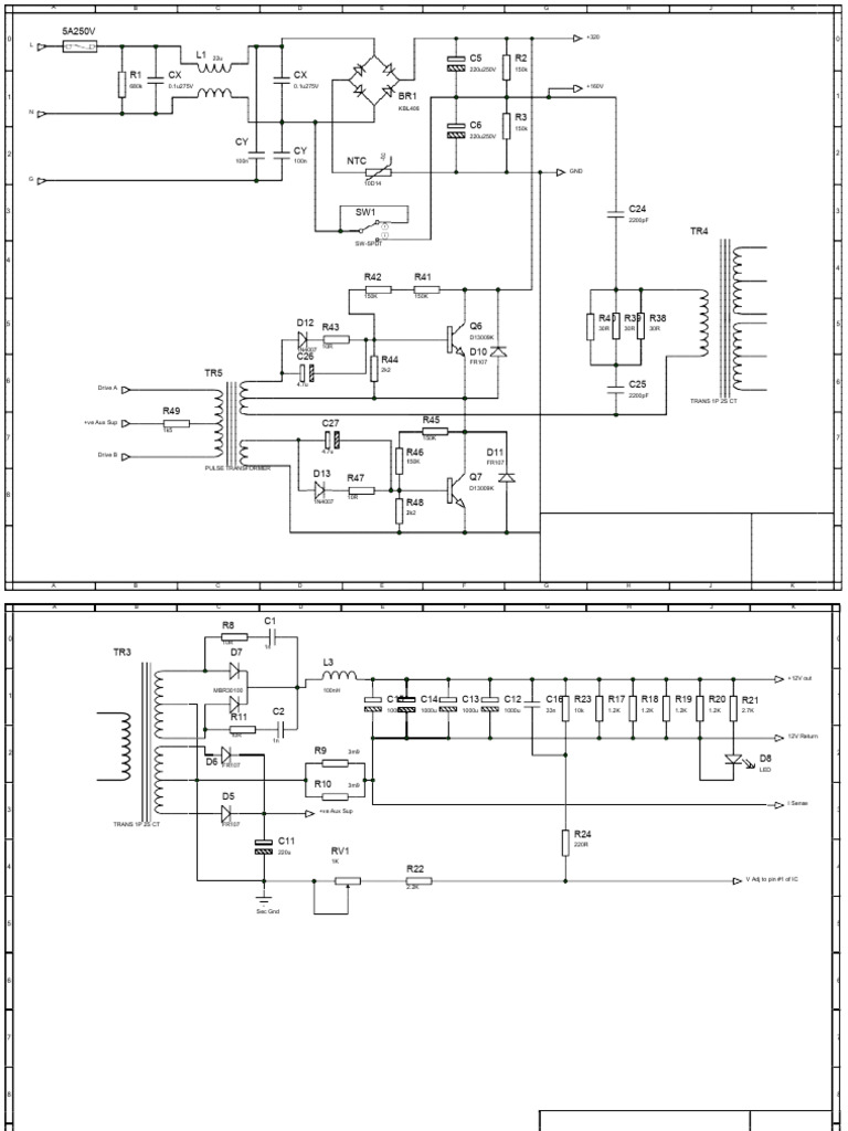 Half Bridge SMPS Circuit | PDF