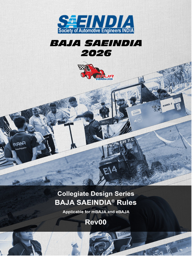 BAJA SAEINDIA 2026 Rulebook Overview | PDF | Four Wheel Drive ...