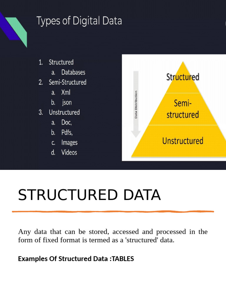 C-1.1 Types of Digital Data | PDF | Big Data | Databases