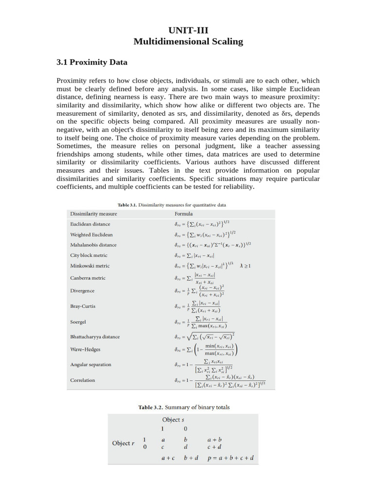 DVT Unit III | PDF | Principal Component Analysis | Cluster Analysis